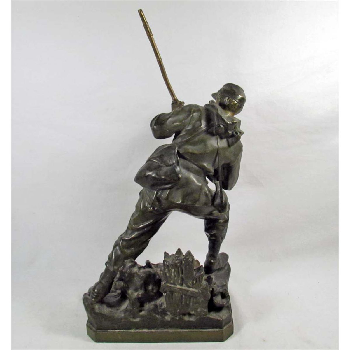US CIVIL WAR UNION SOLDIER BRONZE STATUE