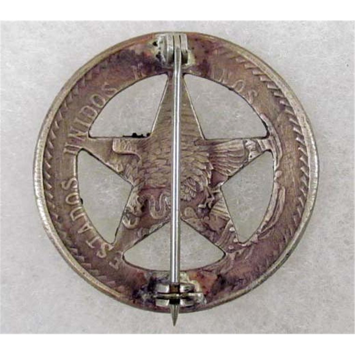 OLD WEST TEXAS RANGERS COMPANY D FRONTIER BATTALION LAW BADGE