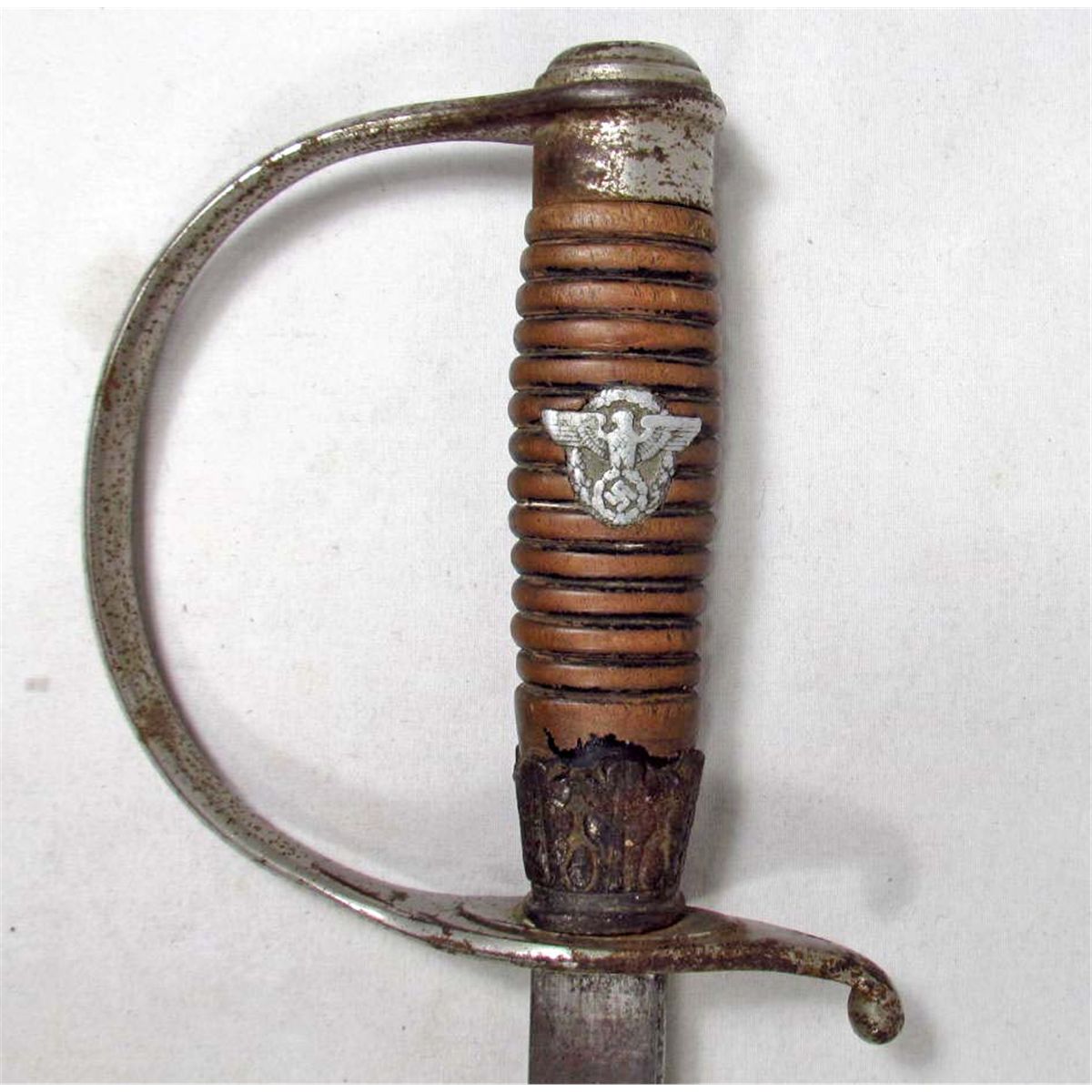 RARE GERMAN NAZI SS POLICE NCO SWORD W/ SCABBARD