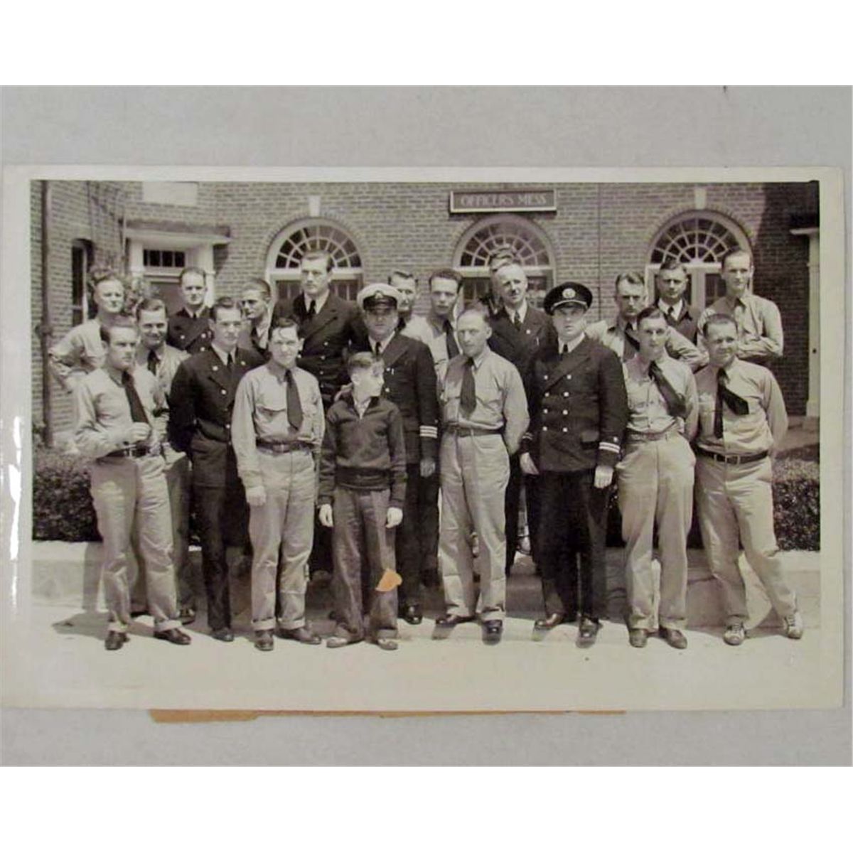 PHOTO OF MEMBERS OF THE HINDENBURG CREW THAT WERE SAVED FROM THE WRECK