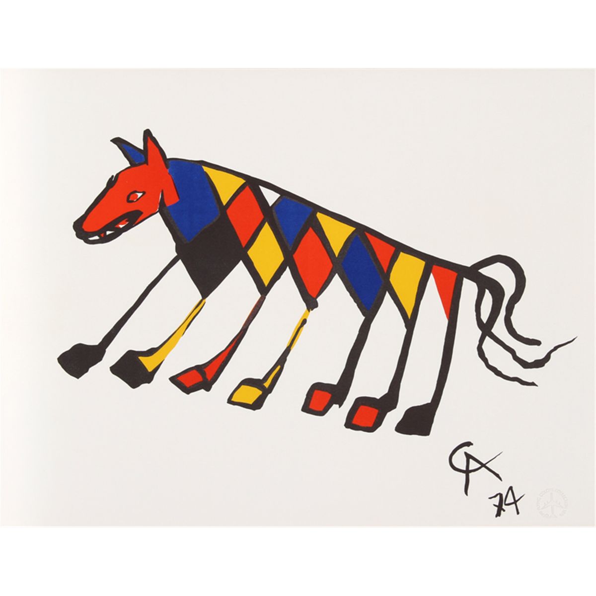 Alexander Calder, Flying Colors 3, Lithograph