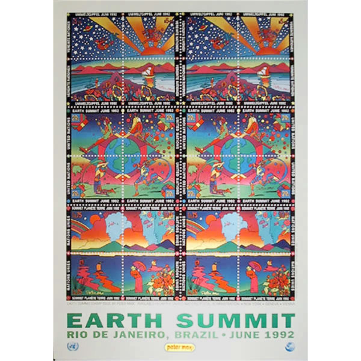 Peter Max, Earth Summit, Poster