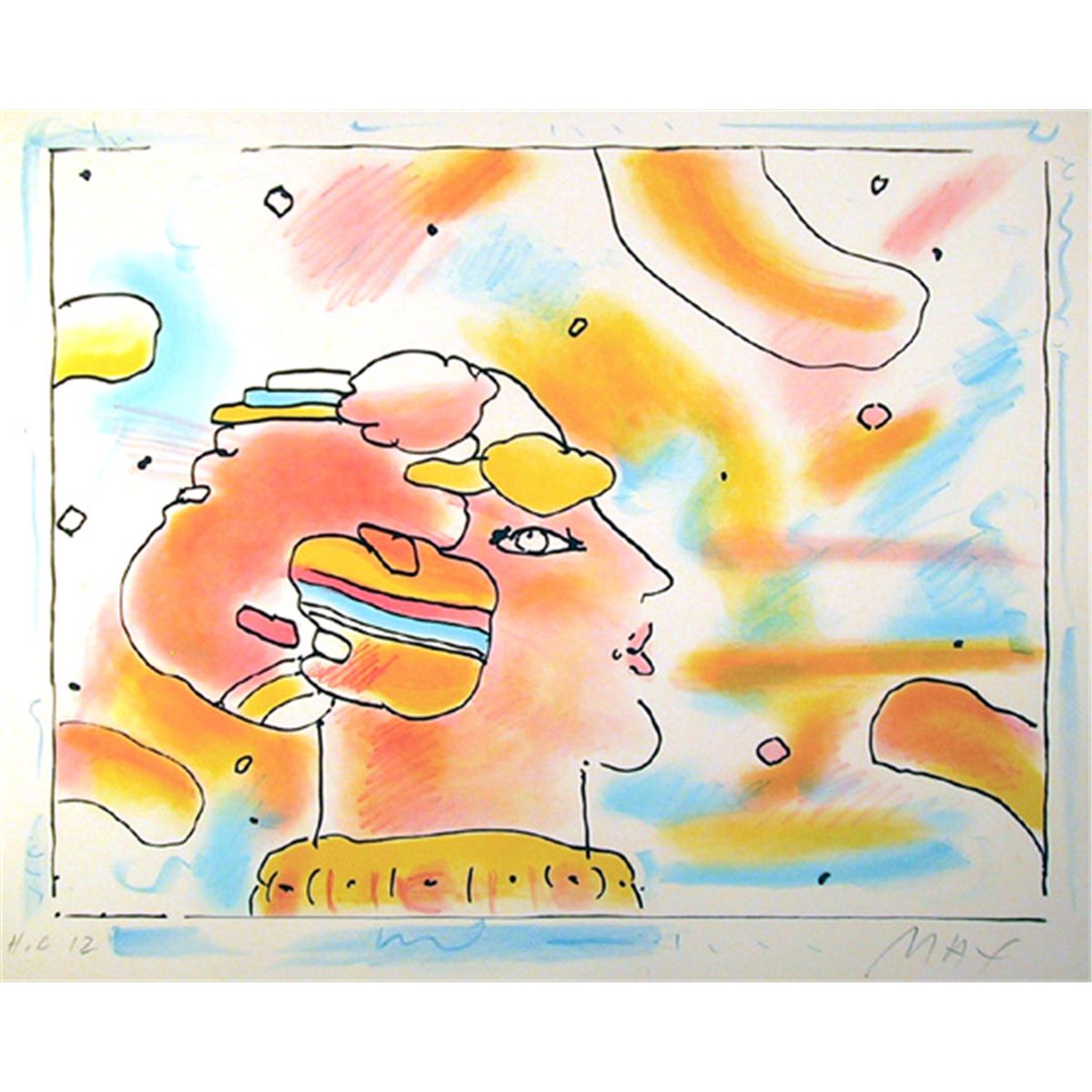 Peter Max, From Another Planet, Lithograph