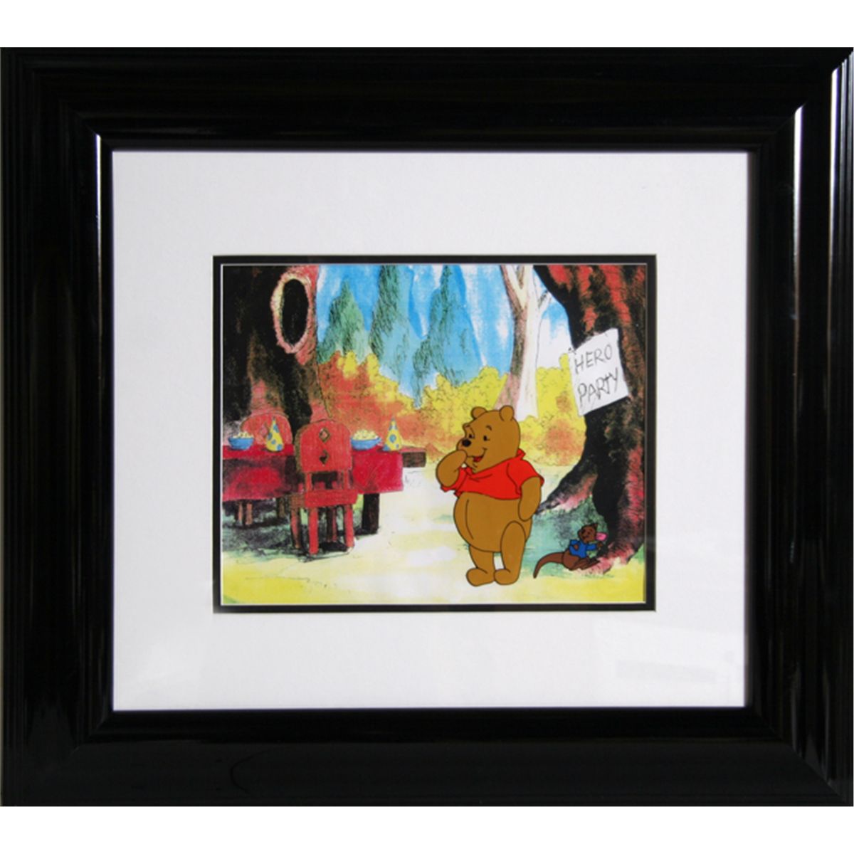 Disney Studios, Winnie the Pooh and Roo at a Hero Party, Production Cel