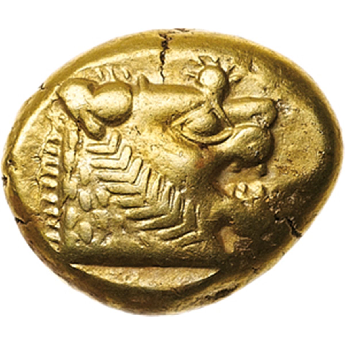 Lydia Re incerto. Terzo di EL statere, prima del 561 a.C.