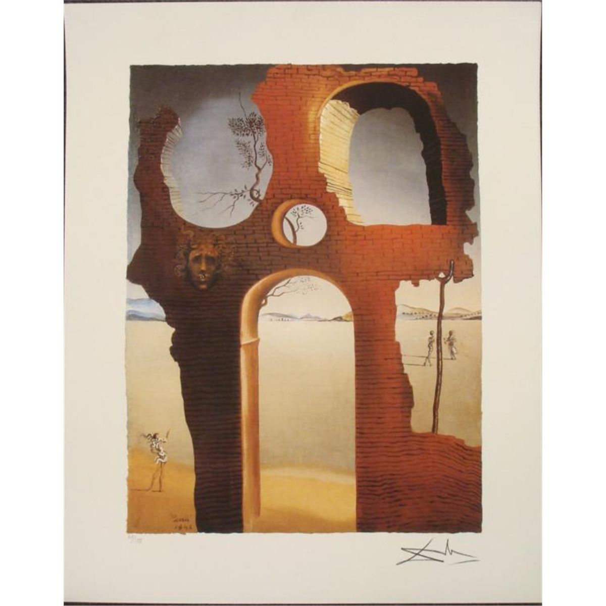 Salvador Dali : Invisible Face Surrealistic Art Print