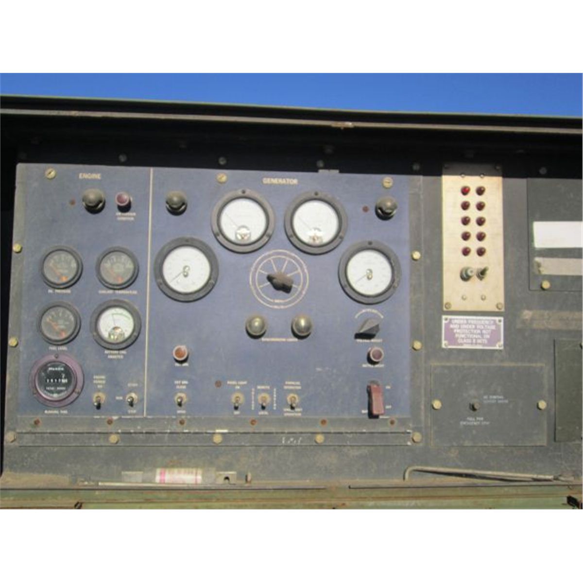 Forster Enterprises MEP007B Dept. Of Defense Generator
