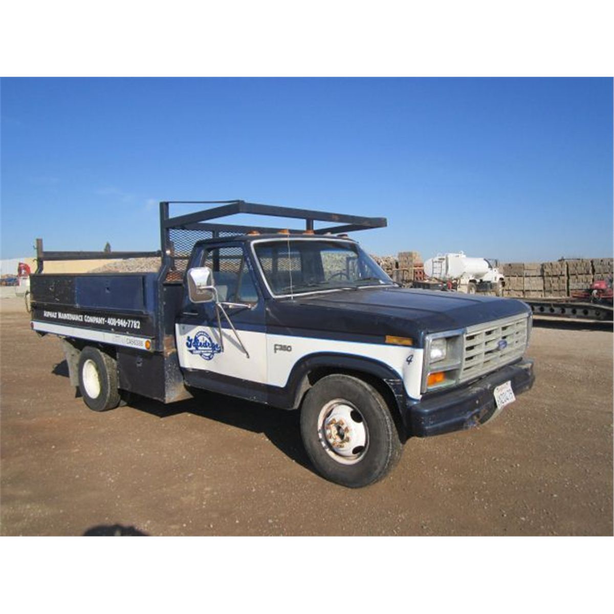 1985 Ford F350 Flatbed Utility Pickup Truck