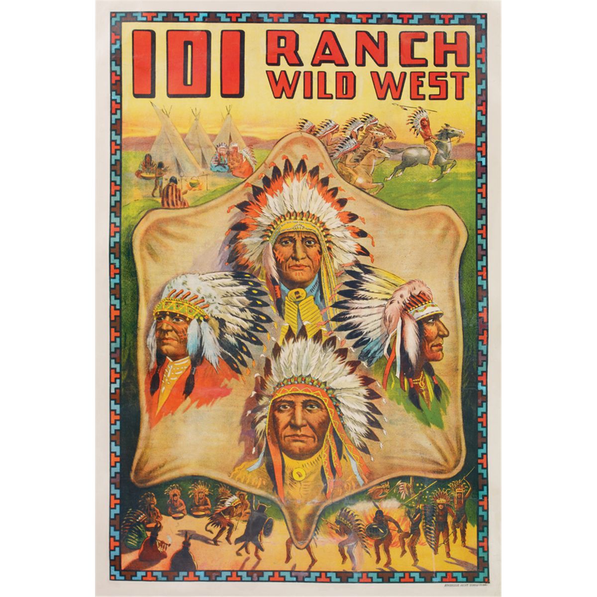 101 Ranch Wild West Poster