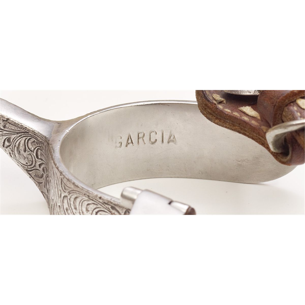 Les Garcia Bronc Riding Spurs with 10K Gold