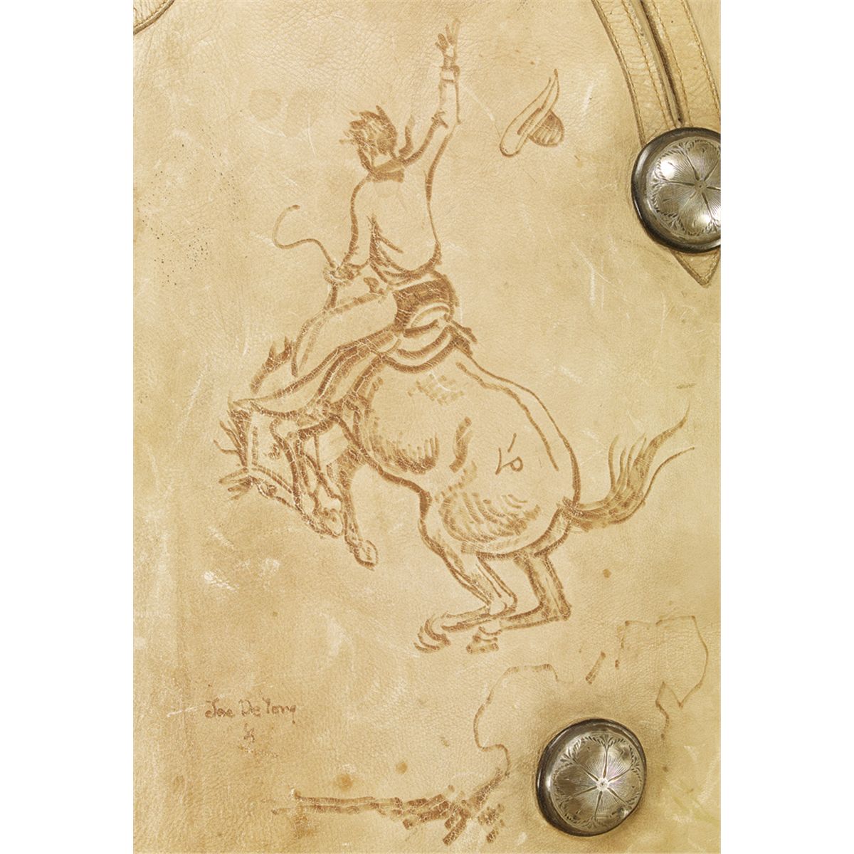 Joe De Yong Wood Burned Edward H Bohlin Pictorial Chaps