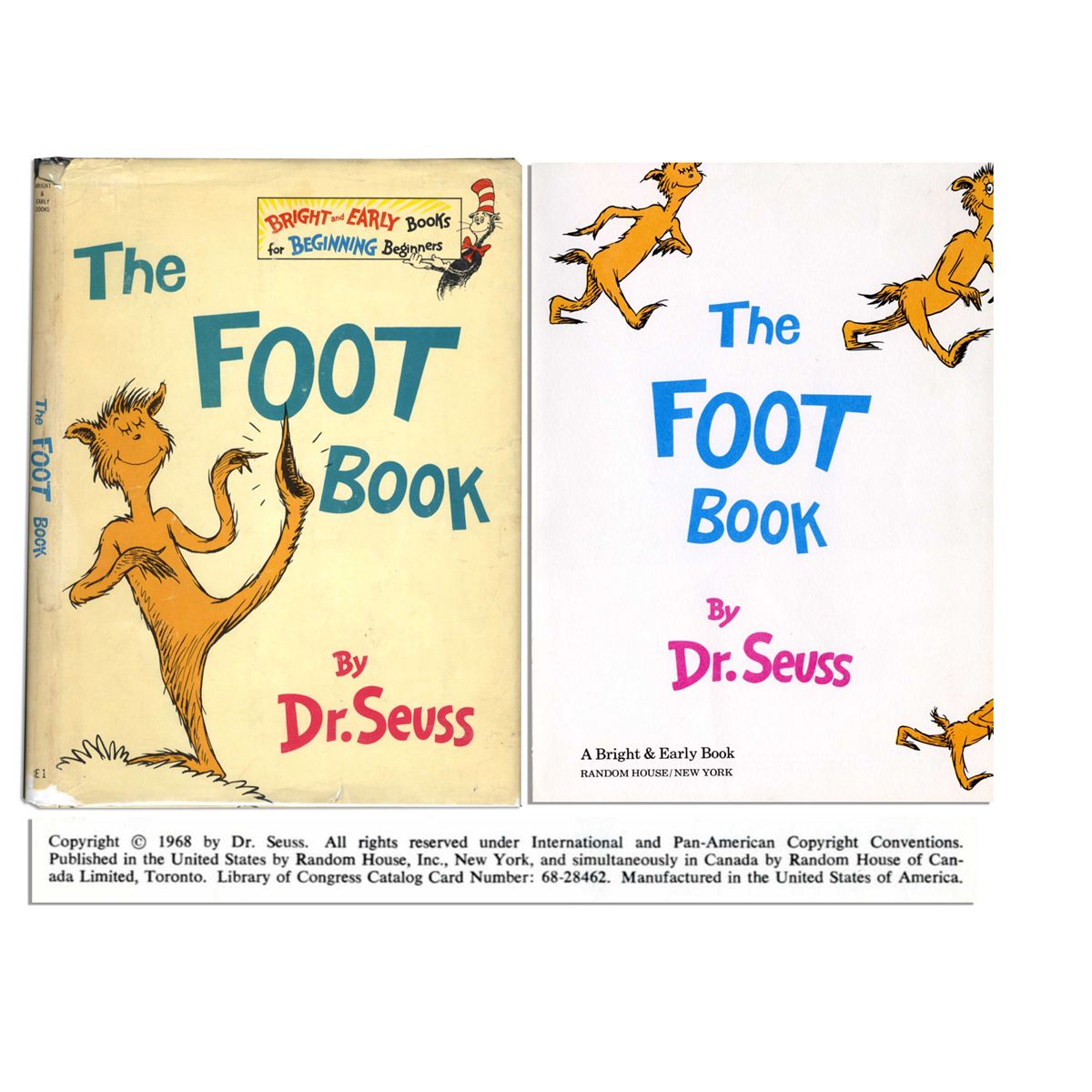 Dr. Seuss ''The Foot Book'' 1st Ed.