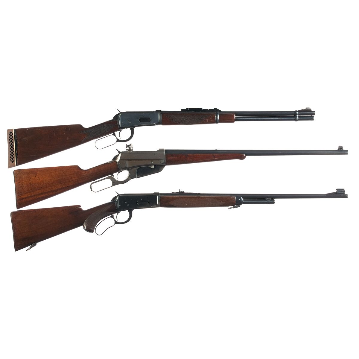 Three Winchester Lever Action Rifles -A) Winchester Model 94 Lever ...