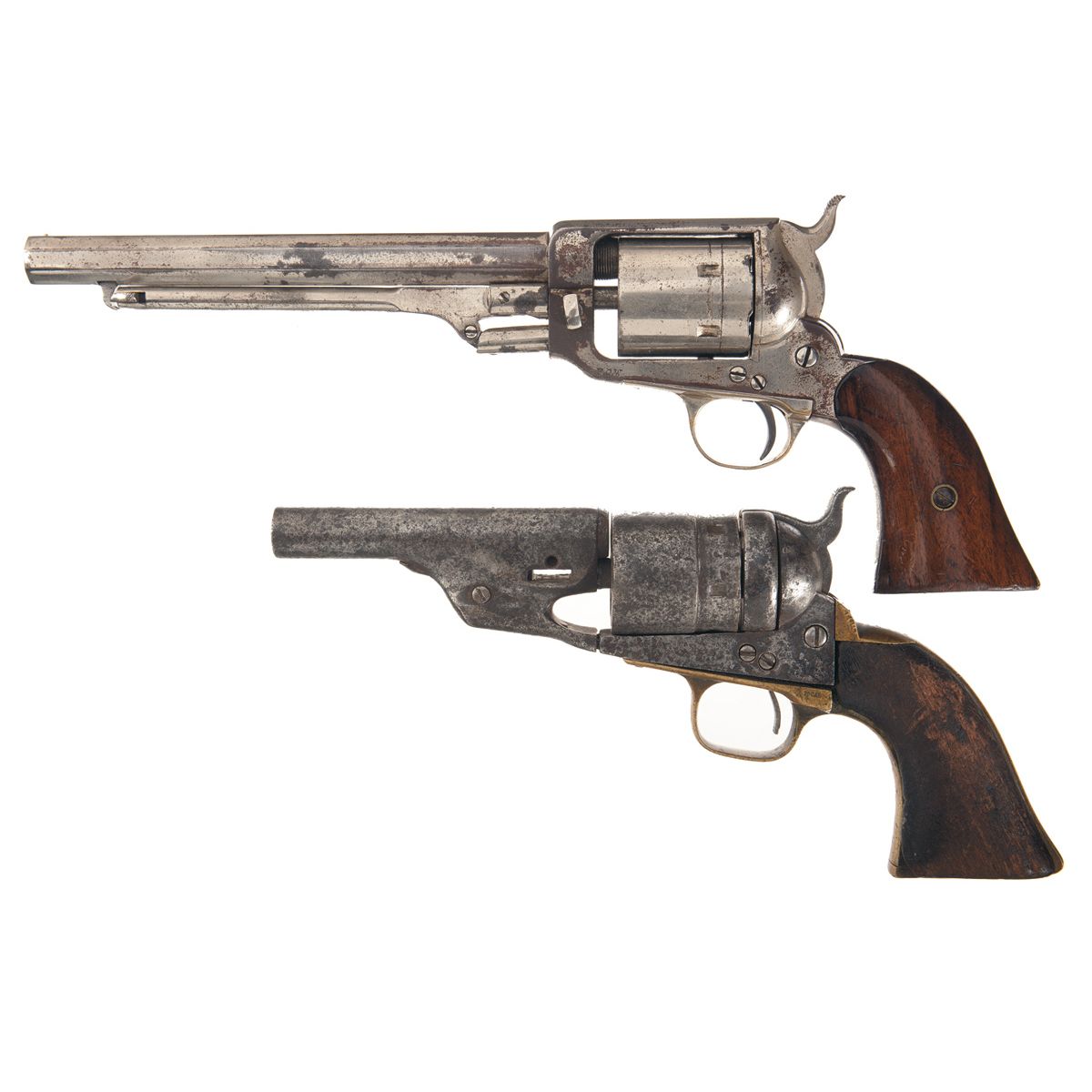 Two Antique Revolvers -A) Whitney Arms Co. Second Model Conversion Navy ...