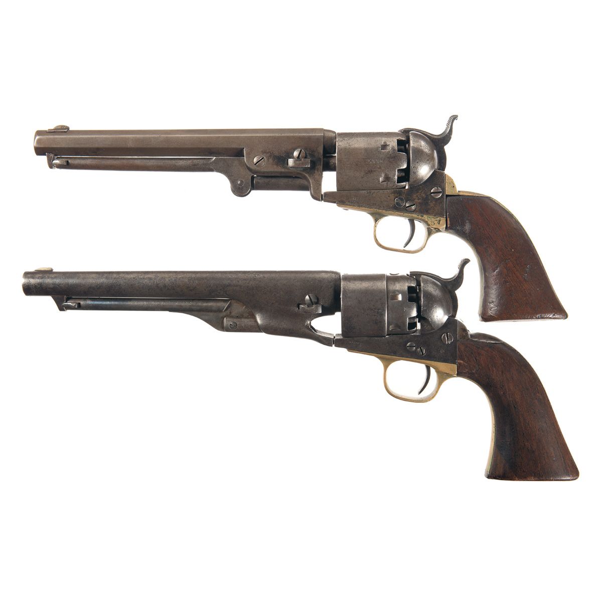 Two Colt Percussion Revolvers -A) Colt Model 1851 Navy Percussion Revolver