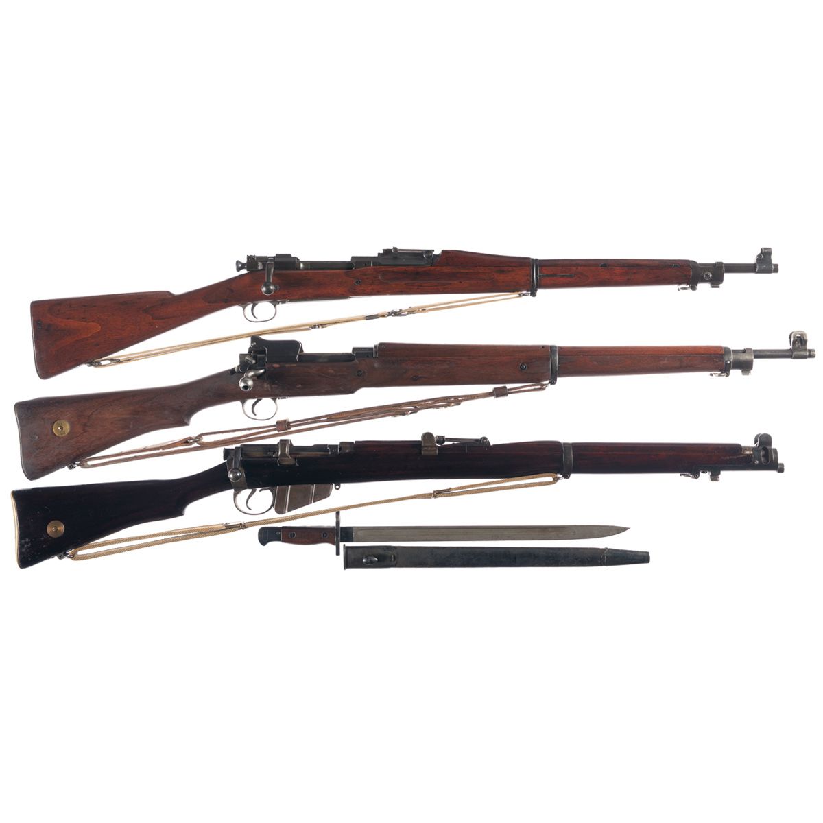 Three Military Bolt Action Rifles -A) U.S. Springfield Model 1903 Bolt ...