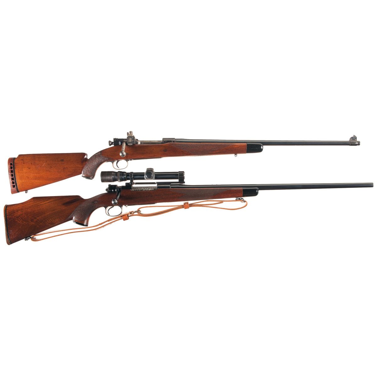 Two Bolt Action Rifles -A) Custom Springfield Armory Model 1903 Bolt ...