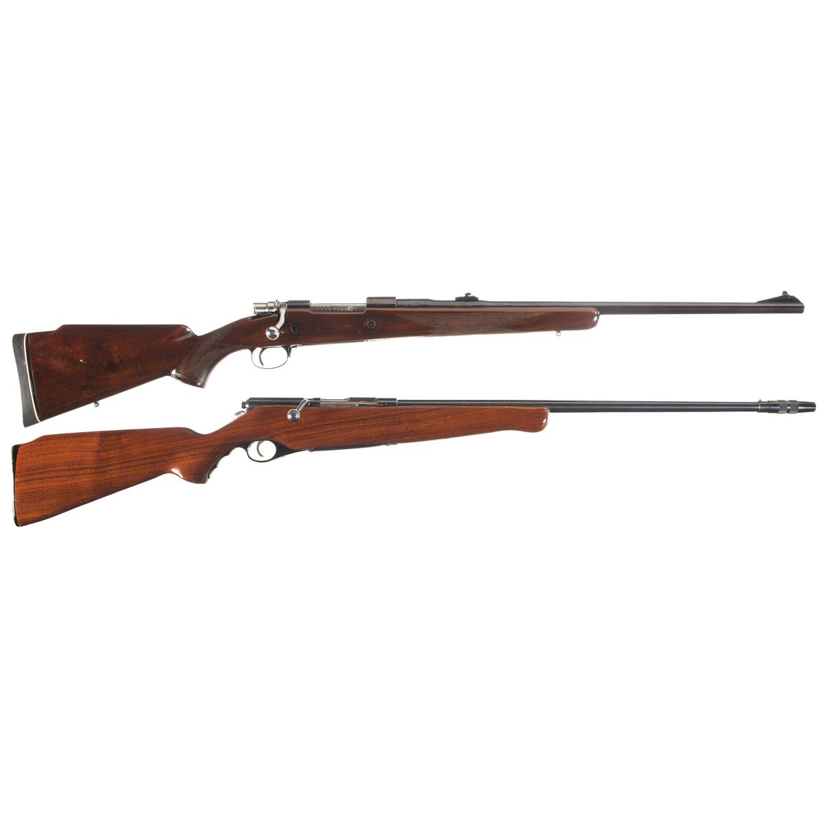 Two Bolt Action Long Guns -A) Browning Safari Grade Bolt Action High ...