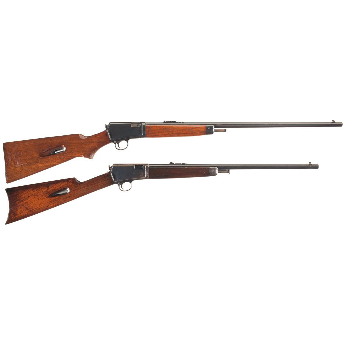 Two Winchester Semi Automatic Rifles -A) Winchester Model 63 Semi ...