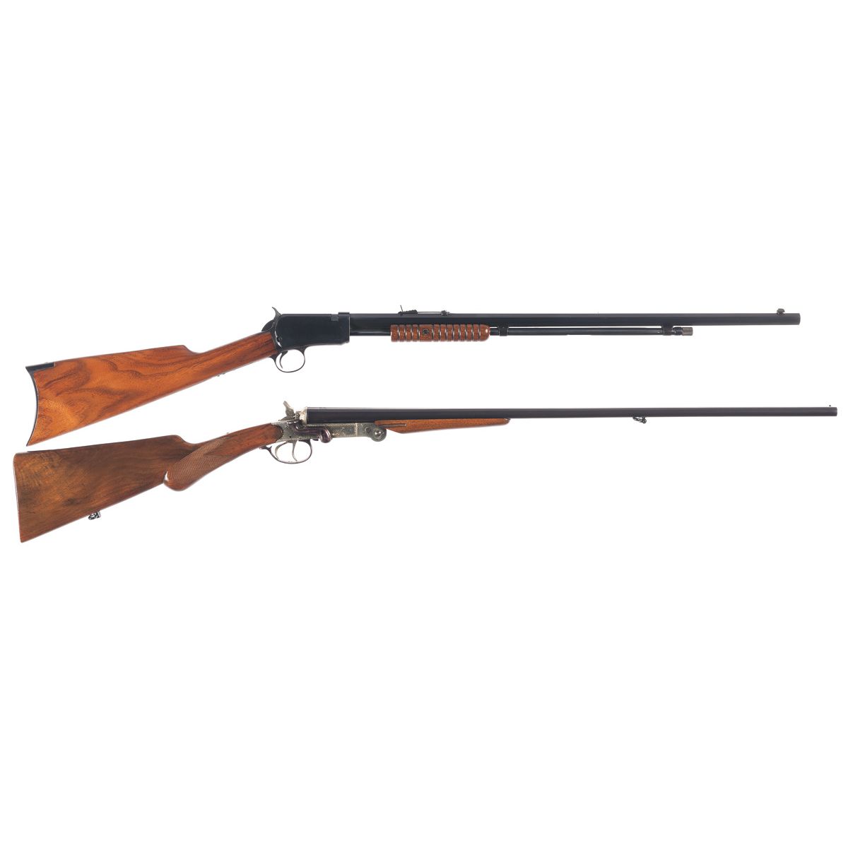Two Long Guns -A) Winchester Model 90 Slide Action Rifle