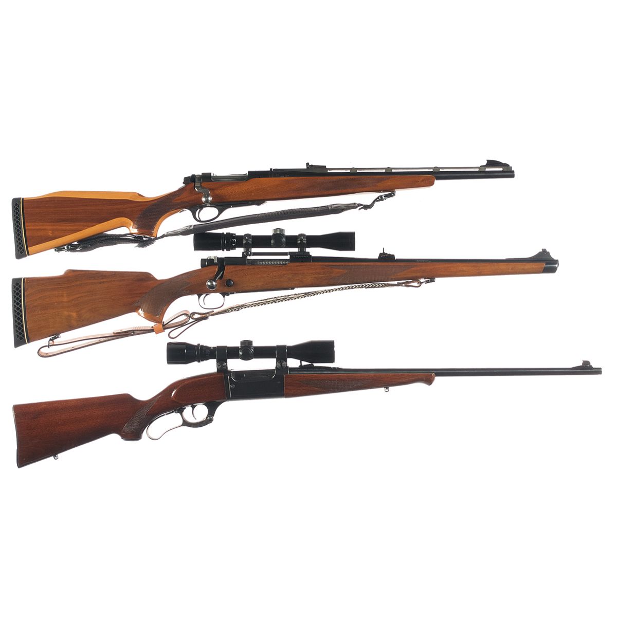 Three Sporting Rifles -A) Remington Model 600 Magnum Bolt Action Rifle