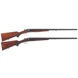 Two East German Shotguns -A) Merkel Side by Side Hammerless Shotgun