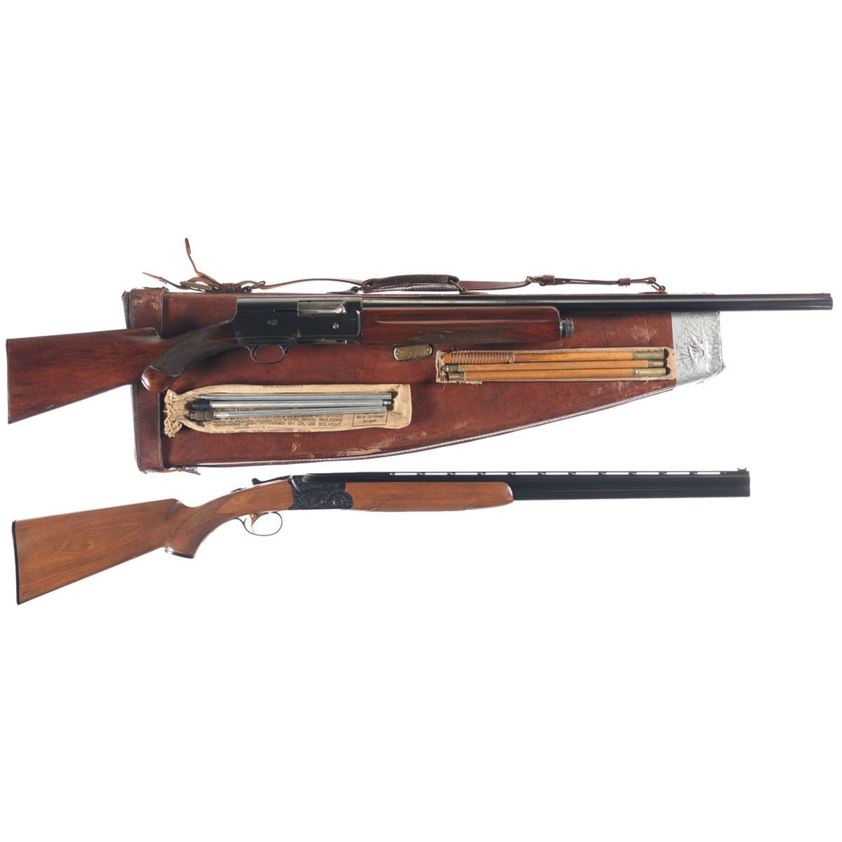 Two Shotguns -A) Browning Auto 5 Semi-Automatic Shotgun with Case and ...