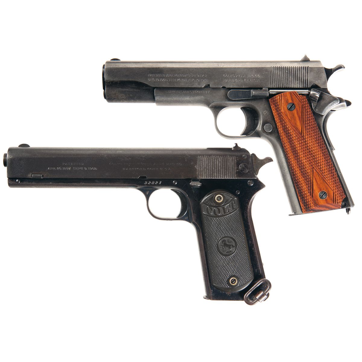 Two Colt Semi-Automatic Pistols -A) Colt U.S. 1911 Semi-Automatic Pistol