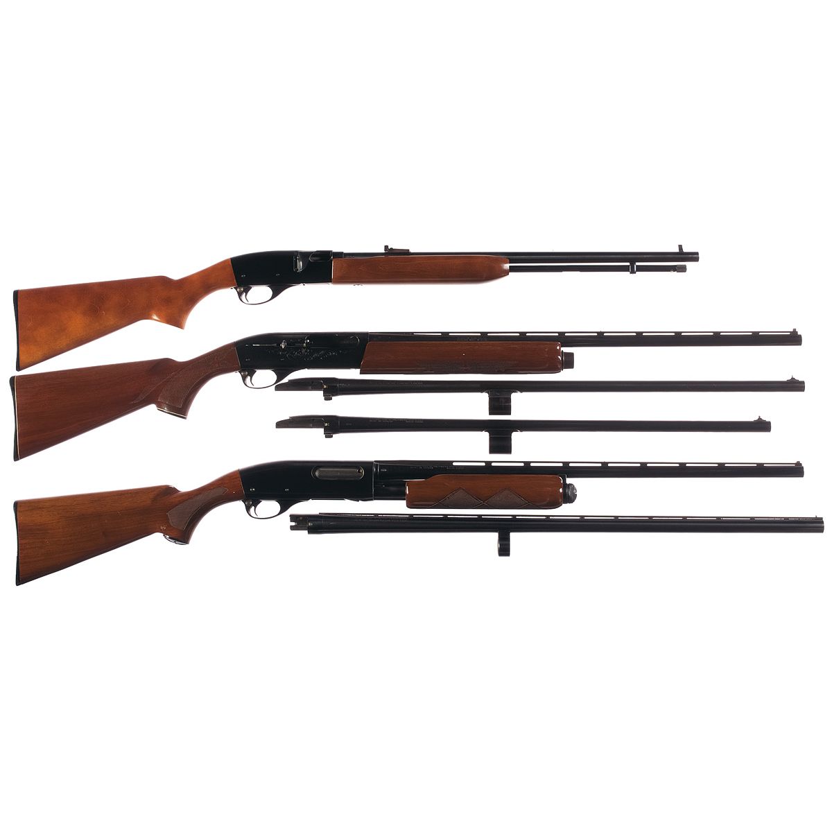 Two Shotguns and One Rifle -A) Remington Model 552 Speedmaster Semi ...