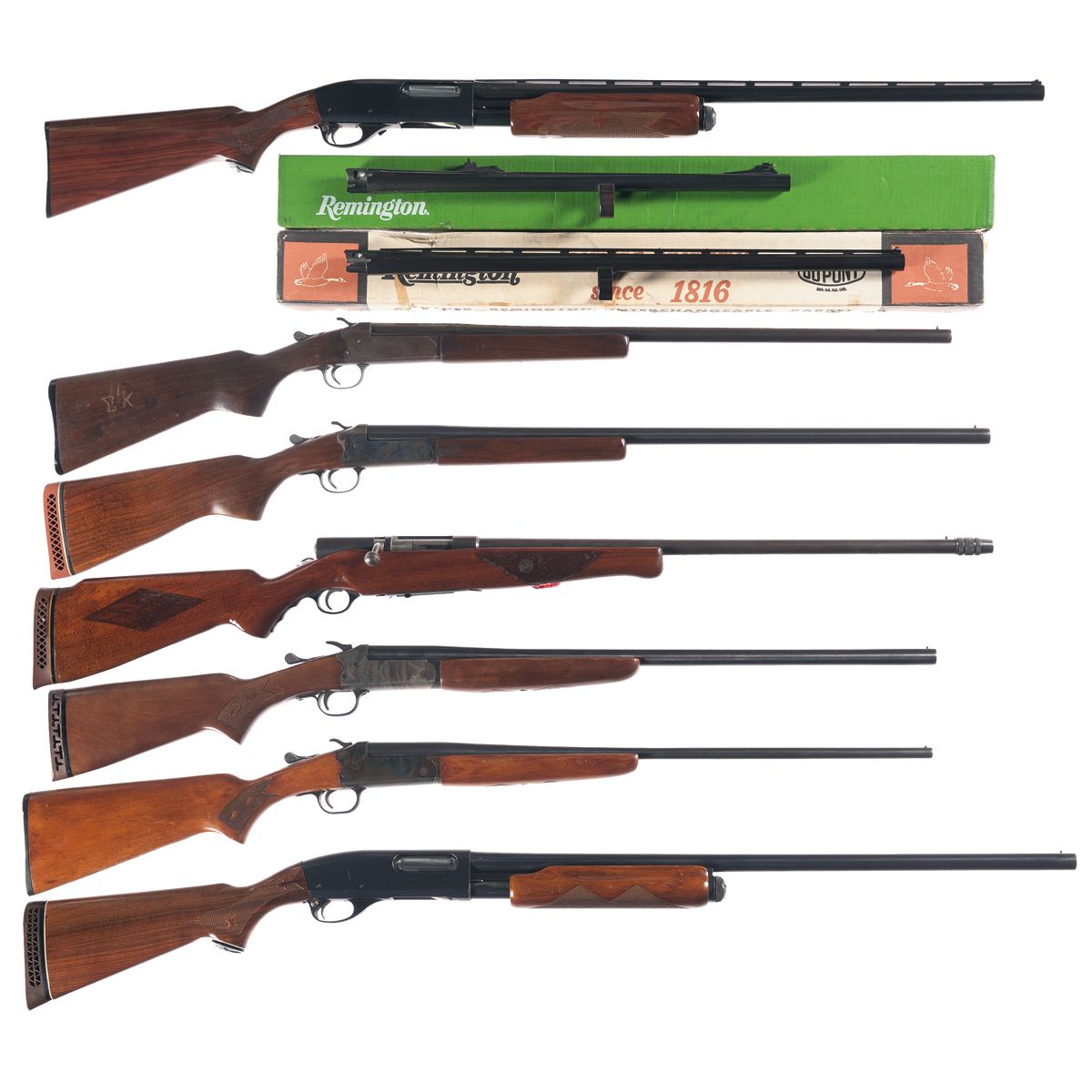 Seven Shotguns -A) Remington Model 870 Wingmaster Slide Action Shotgun ...