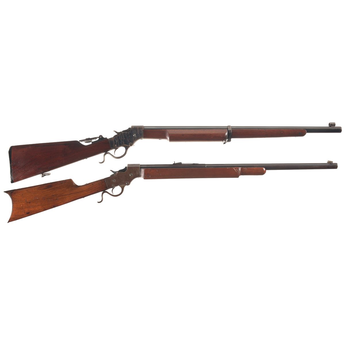 Two Stevens Rifles -A) Stevens No. 414 "Armory Model" Rifle