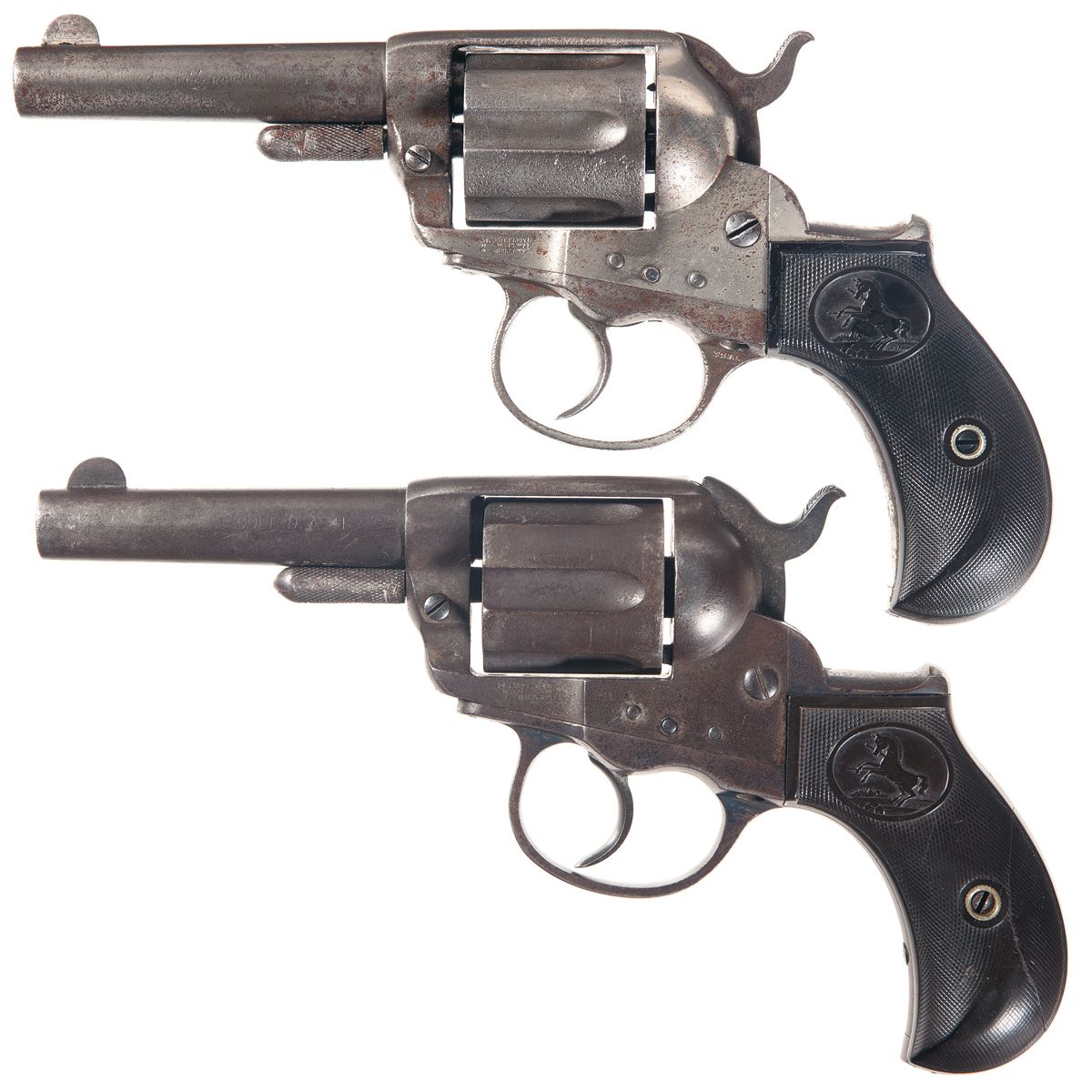 Two Colt 1877 Model Double Action Revolvers -A) Colt Model 1877 ...