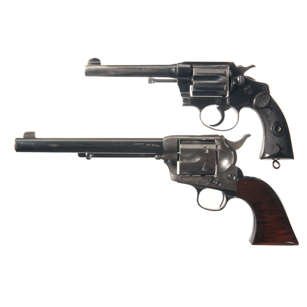 Two Colt Revolvers -A) Police Positive Double Action Revolver