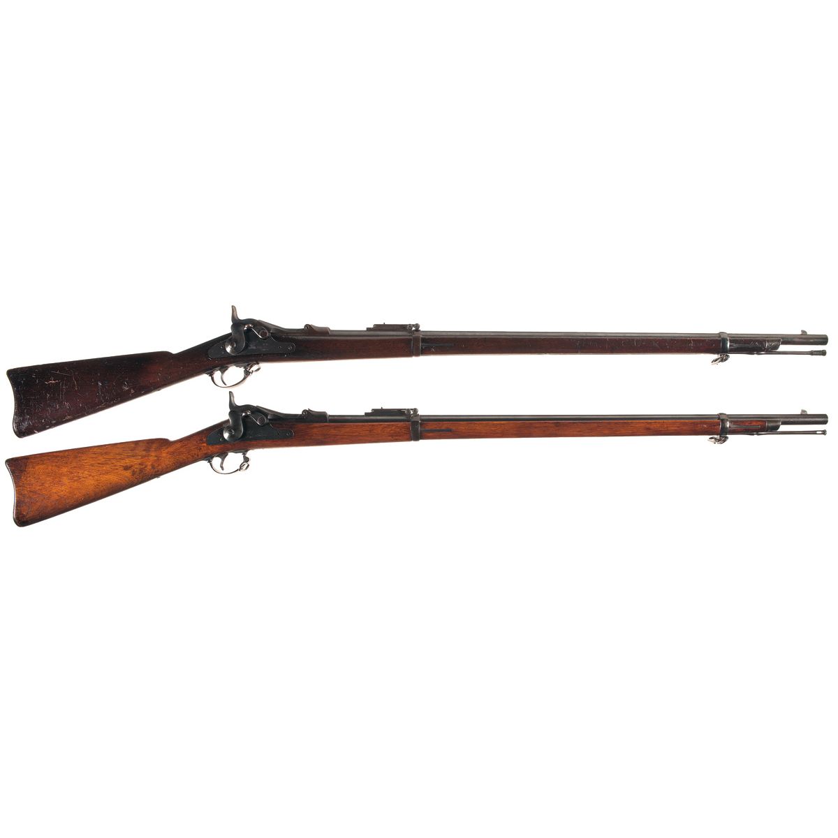 Two U.S. Trapdoor Rifles -A) Springfield Model 1873 Trapdoor Rifle