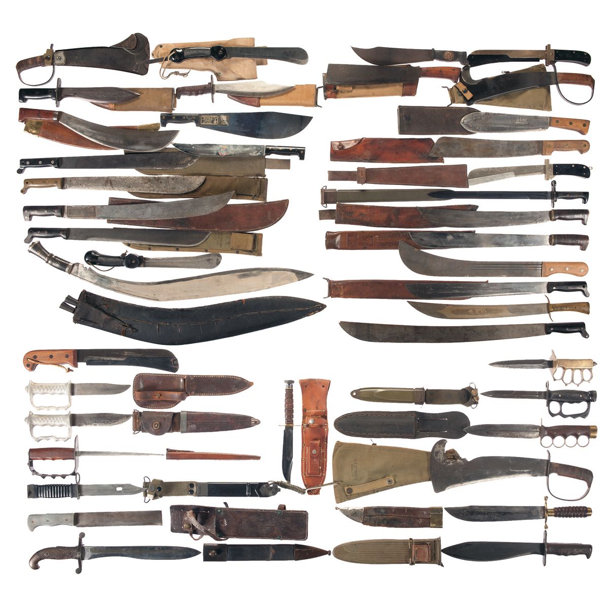 Large Group of Edged Weapons