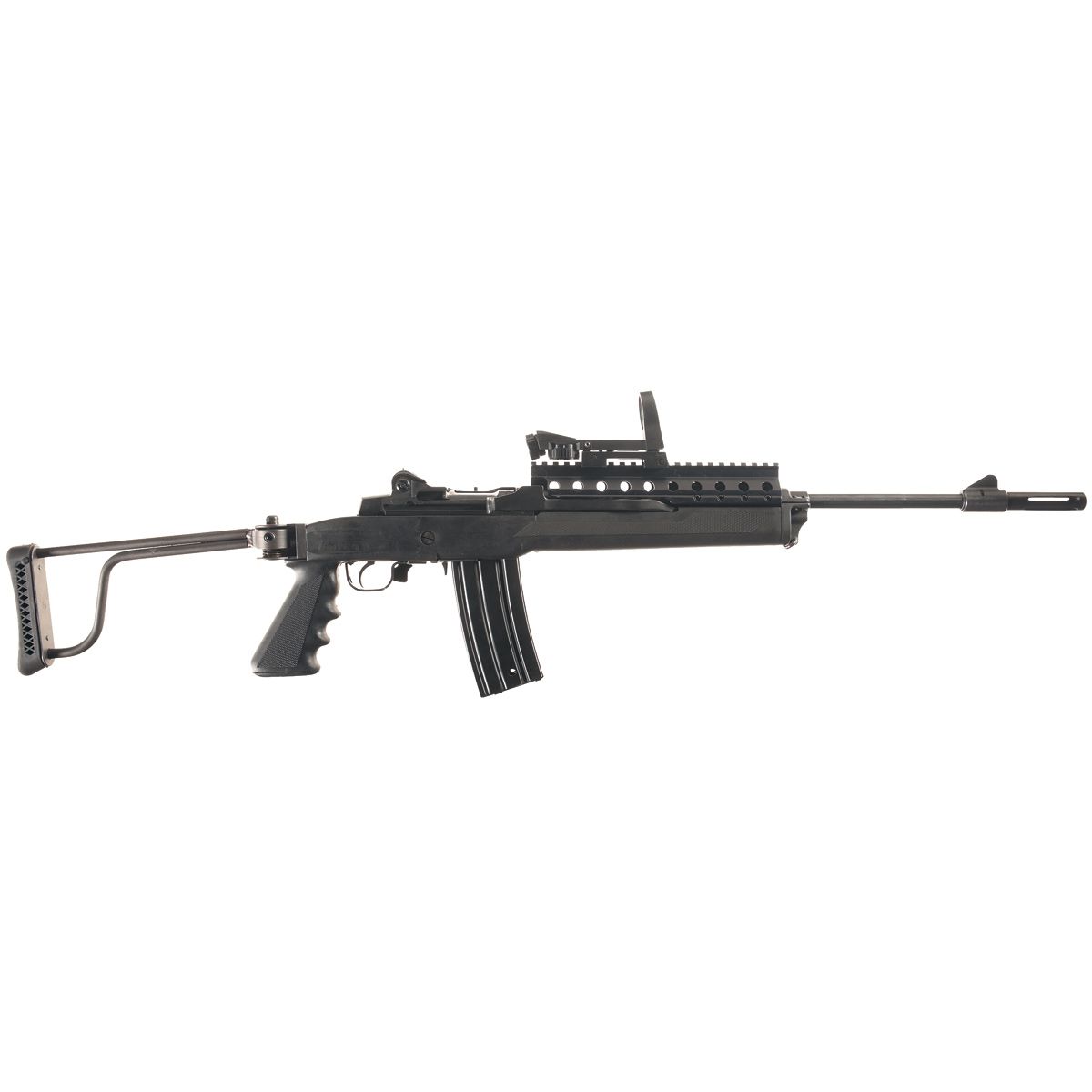Ruger Mini 14 Semi-Automatic Rifle with Case, Red Dot Sight, and Extra ...