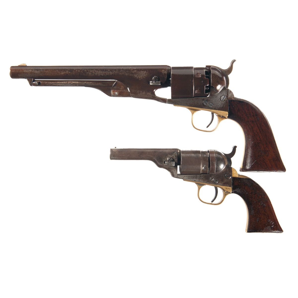 Two Antique Colt Revolvers -A) Colt Model 1860 Army Percussion Revolver