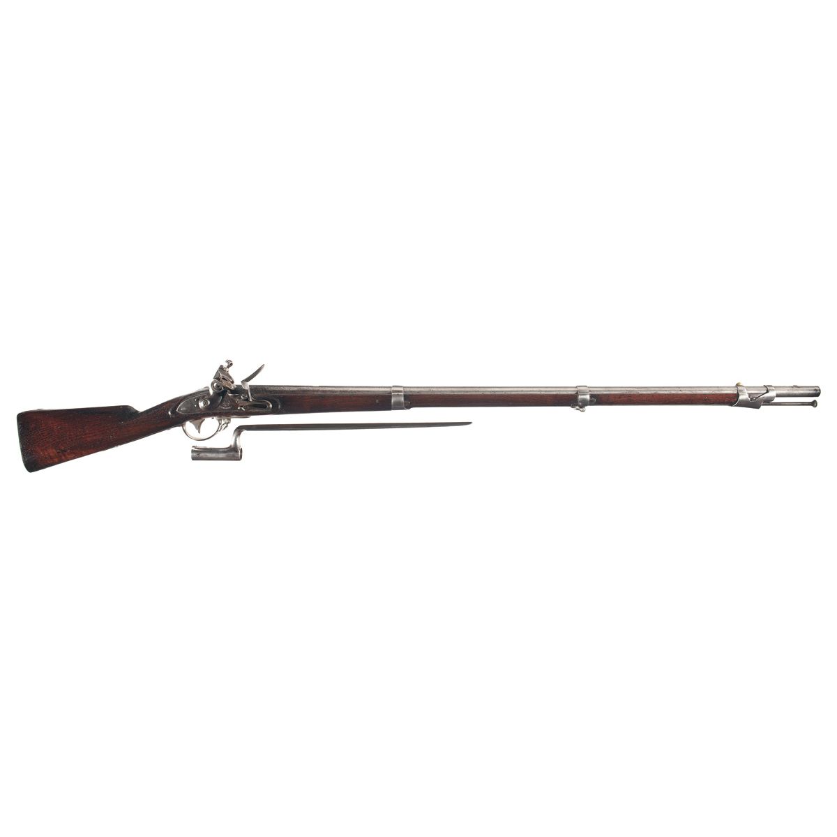 U.S. Springfield Model 1812 Type II Flintlock Musket with Socket Bayonet