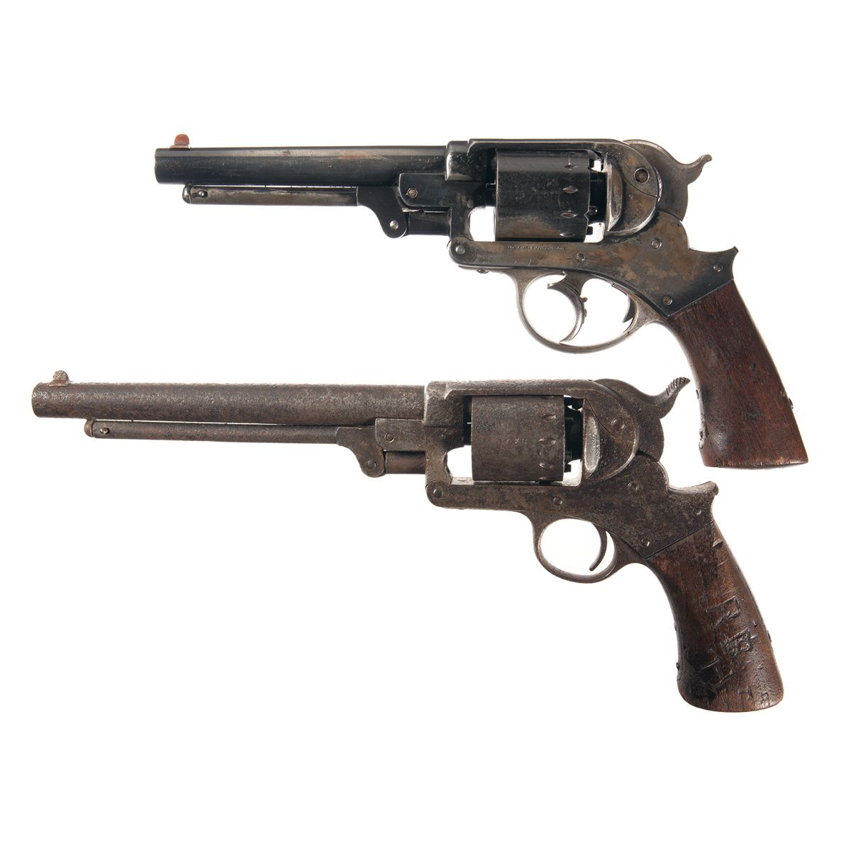 Two Starr Revolvers -A) Starr Model 1858 Double Action Revolver