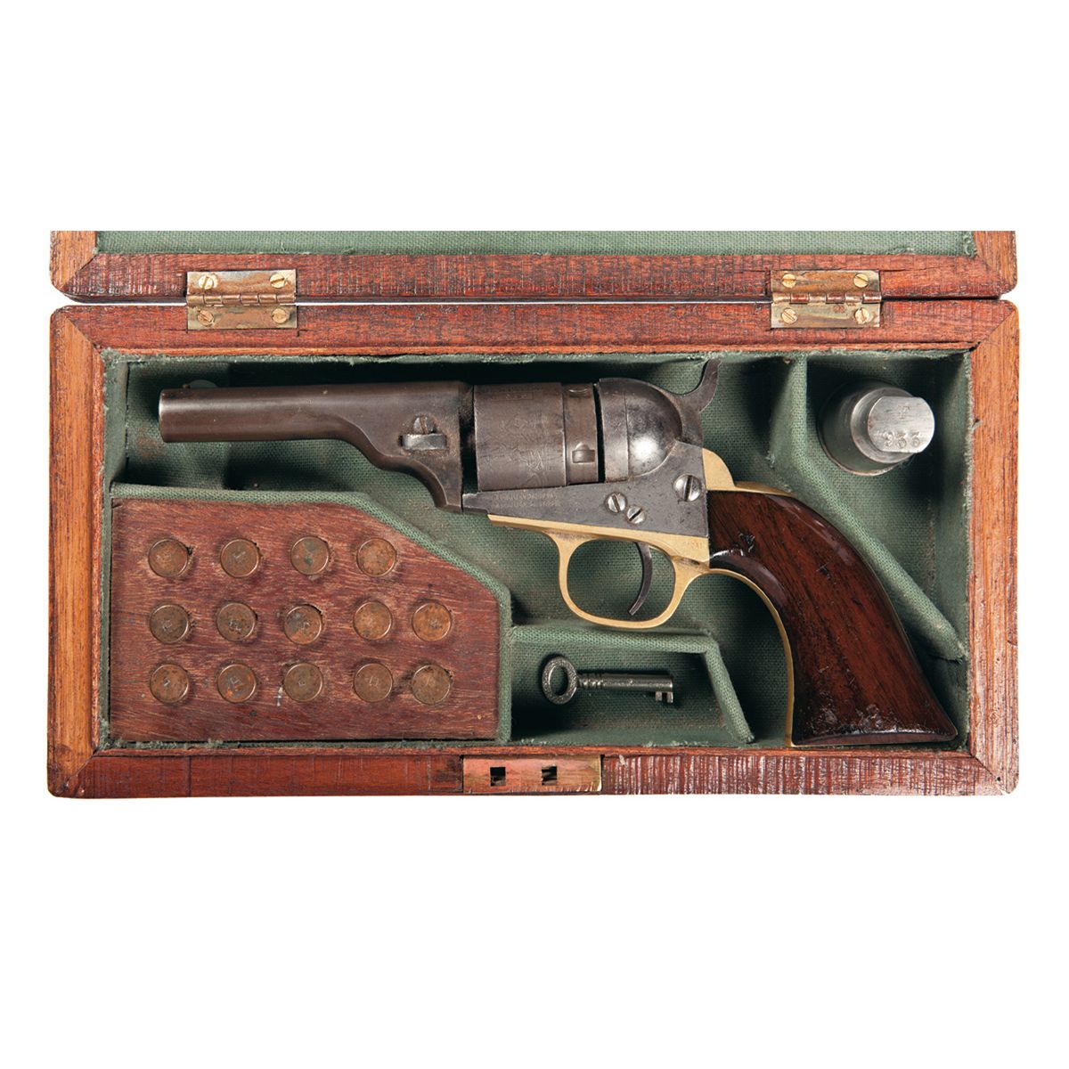 Colt Model 1849 3 1/2" Round Barrel Cartridge Conversion Revolver with Case