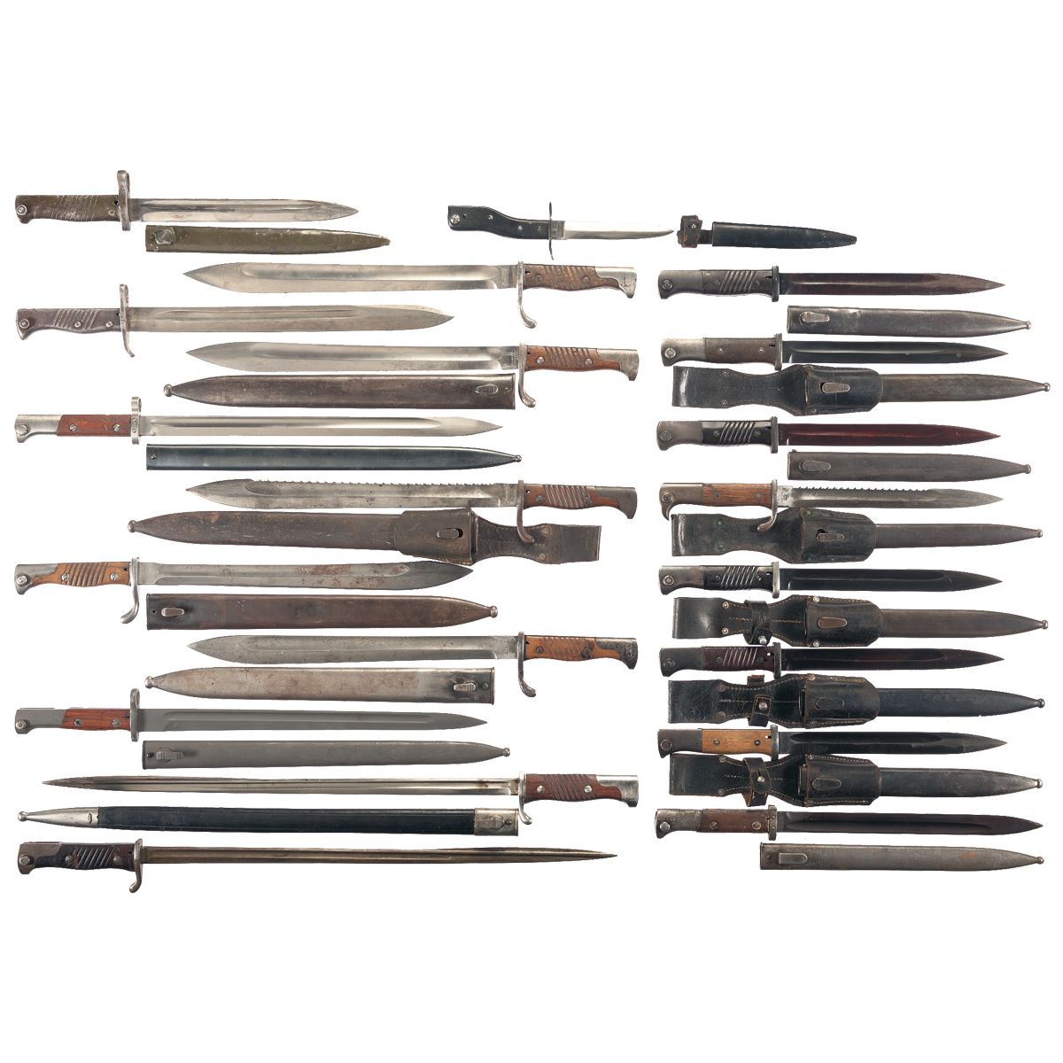 Twenty European Bayonets, Mostly German