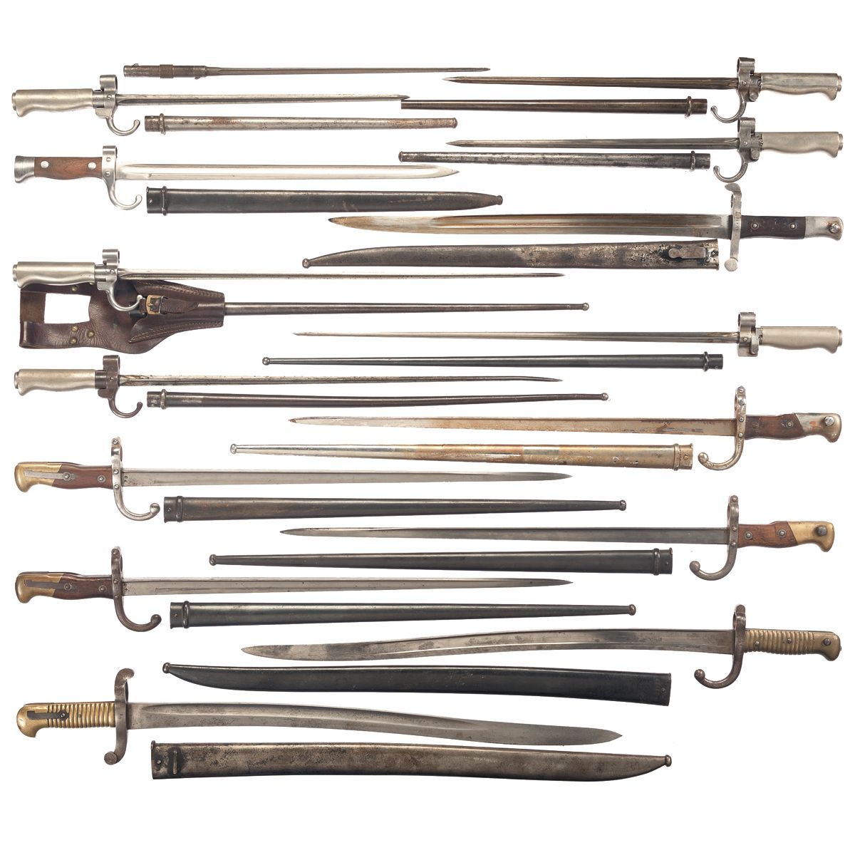 Fifteen European Bayonets, Mostly French