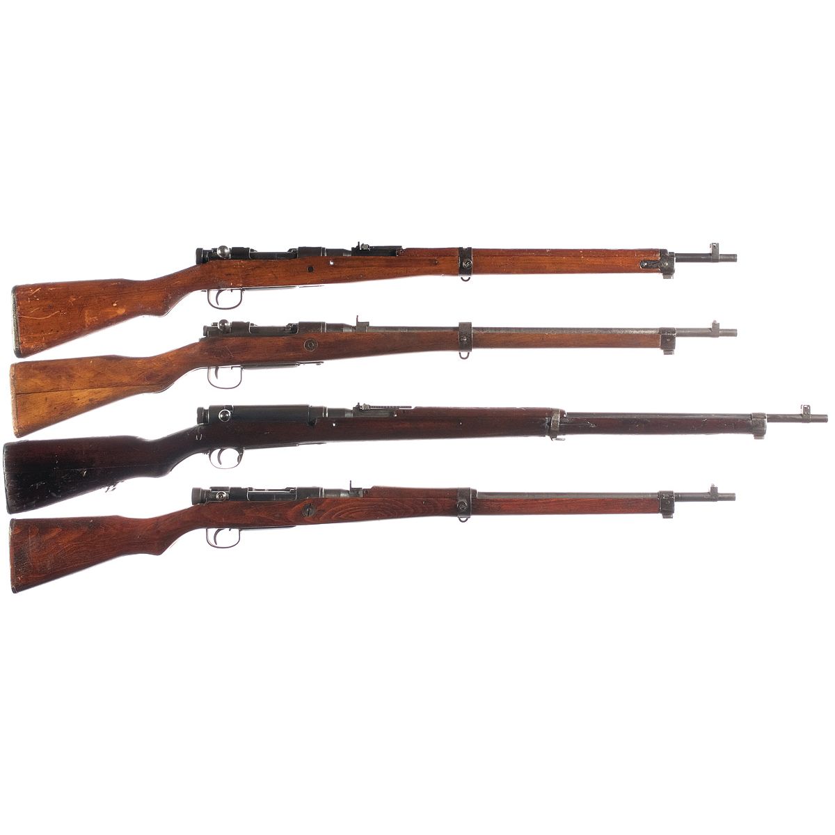 Four WWII Japanese Bolt Action Rifles -A) Nagoya Type 99 Bolt Action Rifle