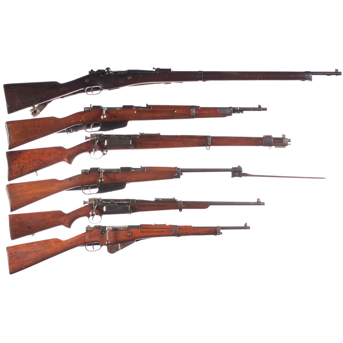 Six Bolt Action Military Longarms -A) Remington French Contract Model ...