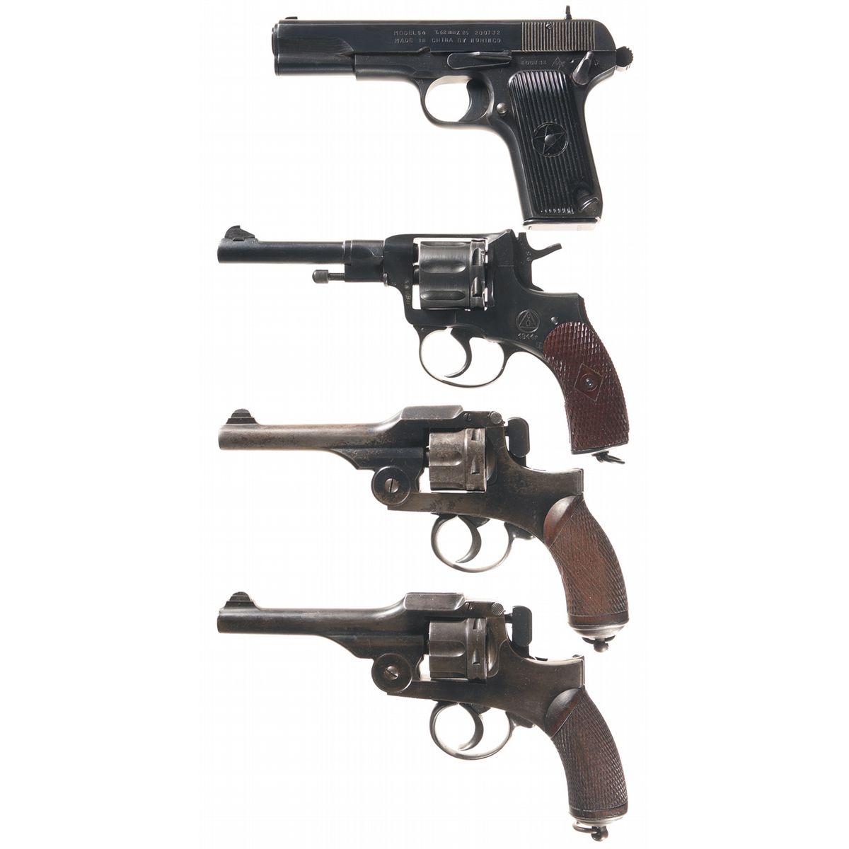 Four Hand Guns -A) Norinco Type 54 Semi-Automatic Pistol
