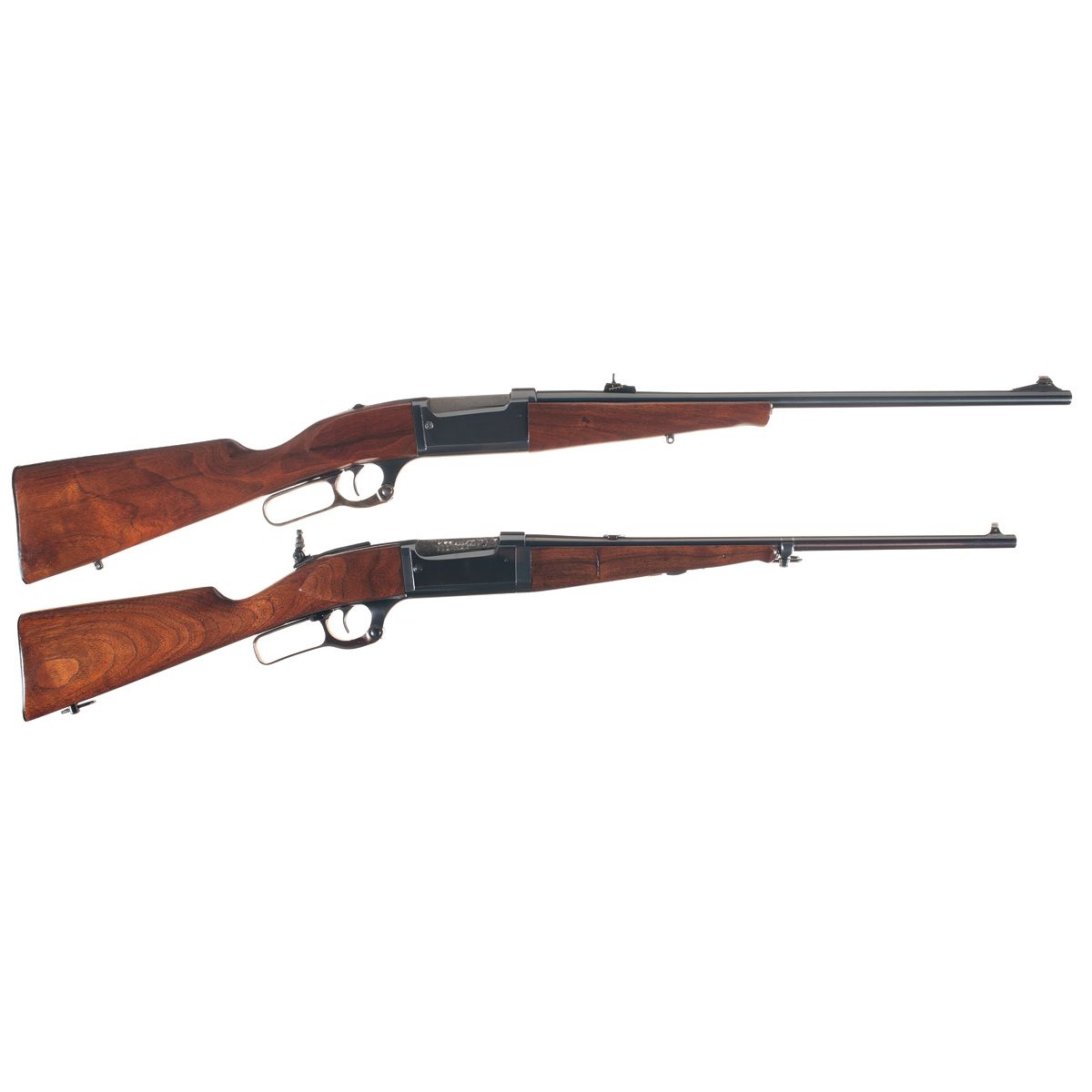 Two Savage Model 99 Lever Action Rifles -A) Savage A Series Model 99A ...