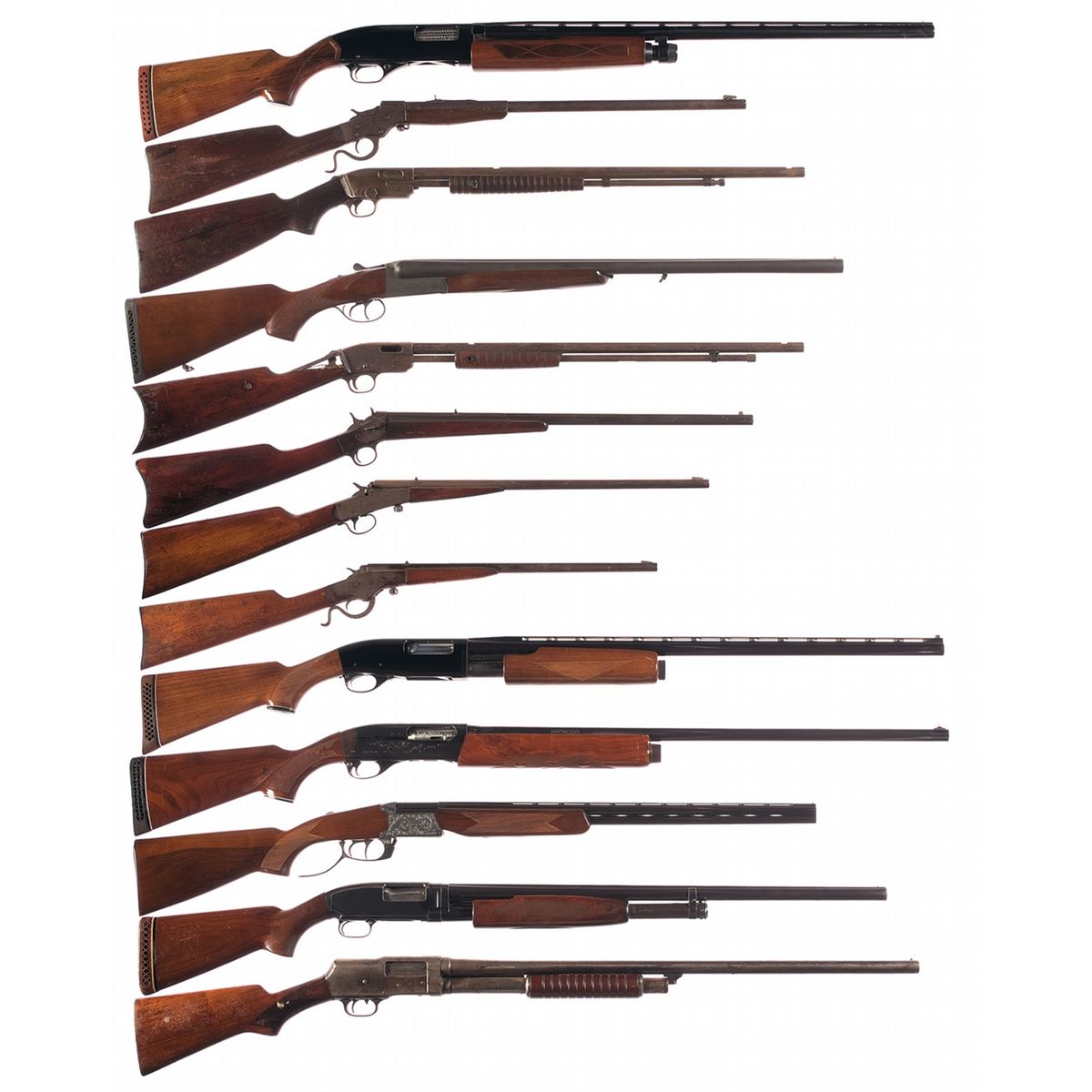 Thirteen Long Guns -A) Winchester Model 1200 Slide Action Shotgun