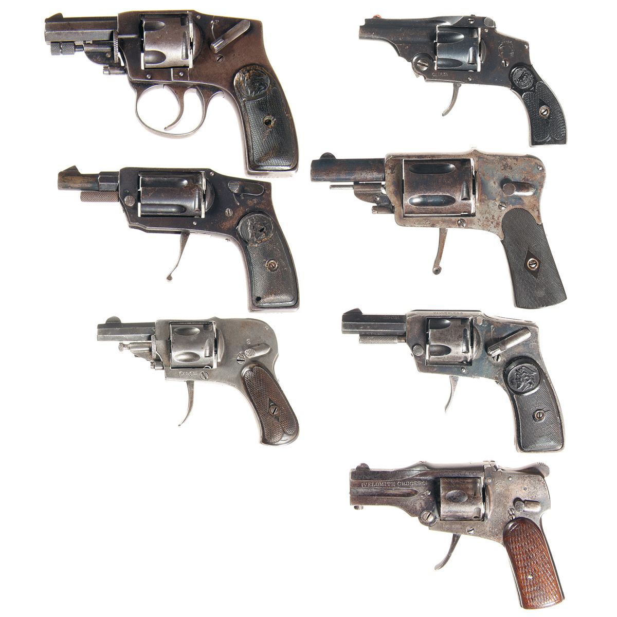 Seven Hammerless Double Action Revolvers -A) Illinois Arms Company ...