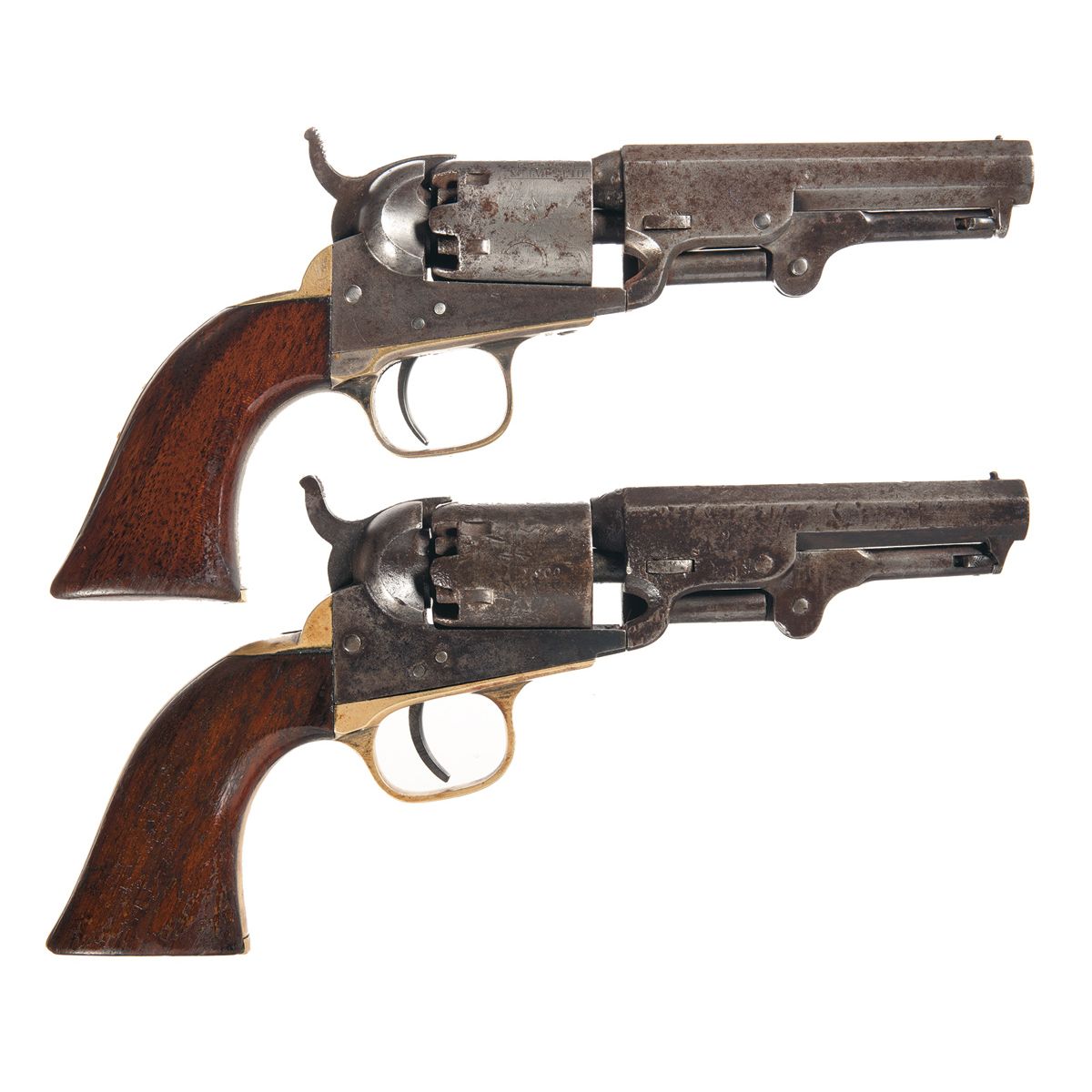 Two Colt 1849 Pocket Single Action Revolvers -A) Colt 1849 Pocket Revolver