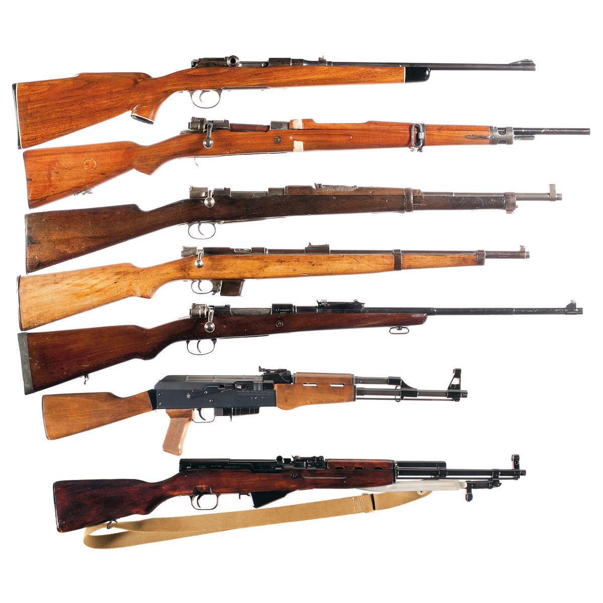 Seven Long Guns -A) Custom Steyr Model 1912 Bolt Action Rifle